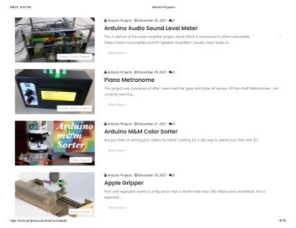 Latest Arduino Projects PDF list downloadable free.pdf