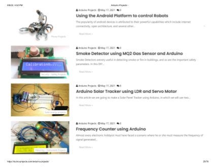 Latest Arduino Projects PDF list downloadable free.pdf