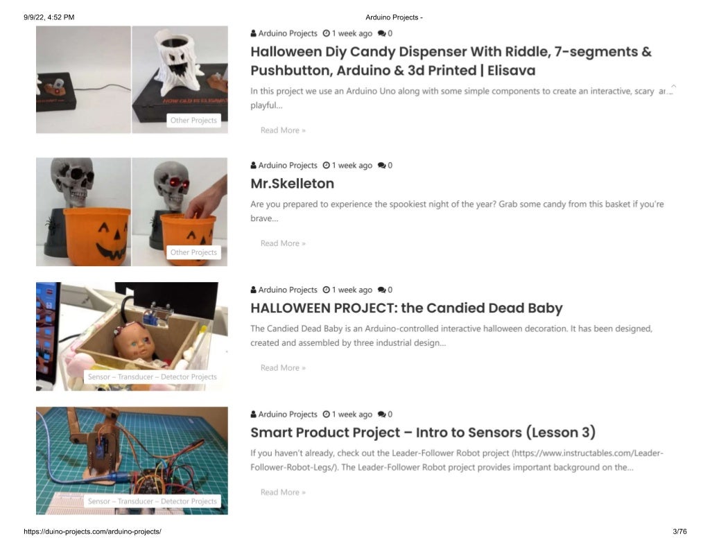 Latest Arduino Projects PDF list downloadable free.pdf