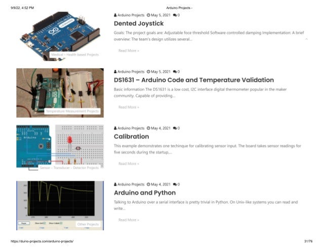 Latest Arduino Projects PDF list downloadable free.pdf