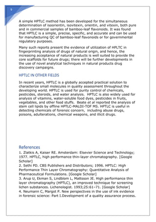 Assignment on HPLC And TLC | PDF | Pharmacognosy & Phytochemistry | PDF