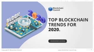 Latest blockchain trends you should know in 2020 | PPT