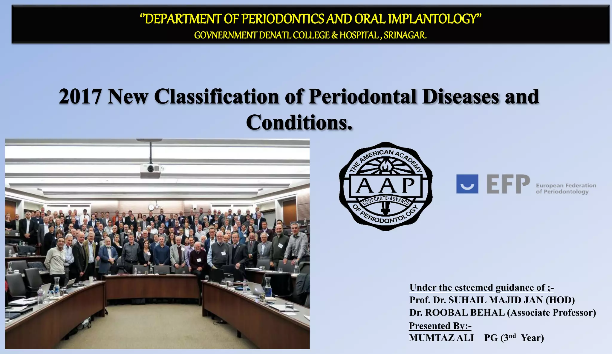 Latest Classification of Periodontal disease..pptx