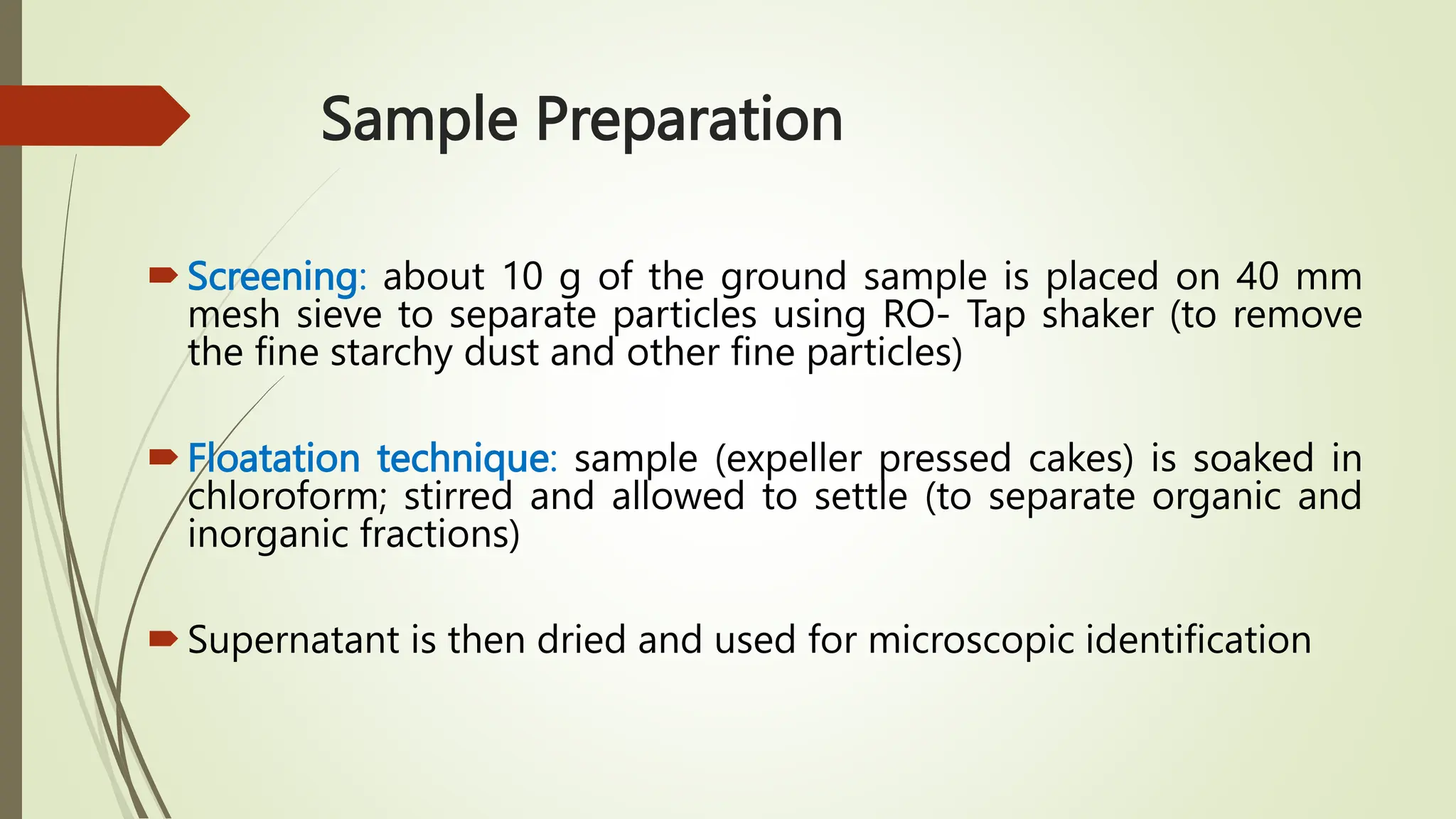 Latest Concept in Feed Microscopy/ adulteration, contamination of ...