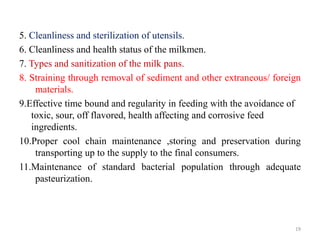 Presentation on Safe Milk Production for Public Health | PPTX