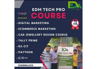About E-Commerce Marketing Skills and Latest Courses- EDM TECH PRO | PDF