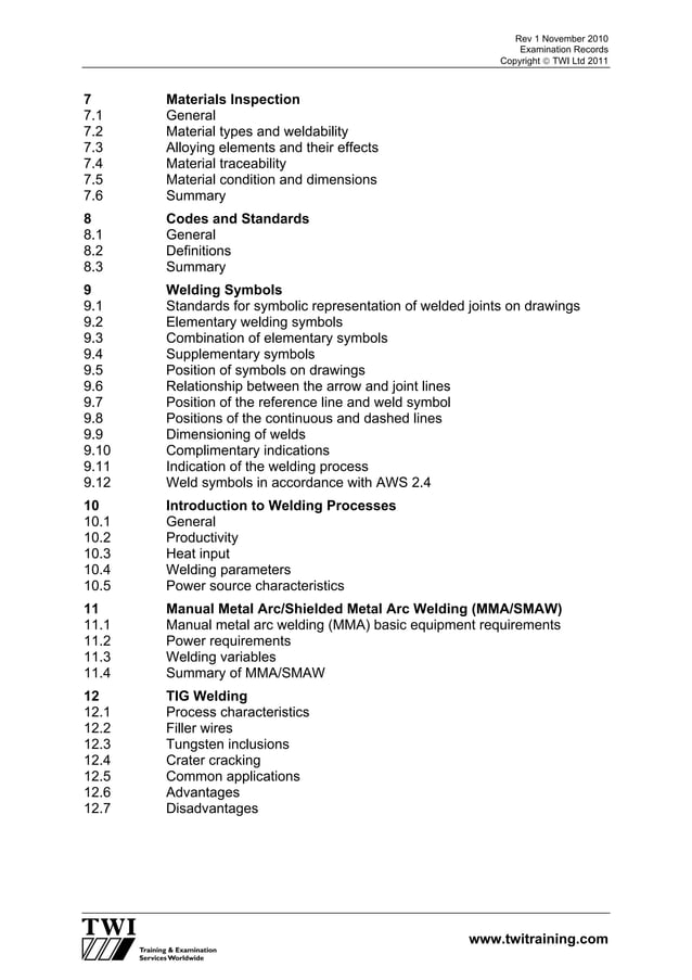 Latest cswip 3.1 book | PDF | Chemistry | Science