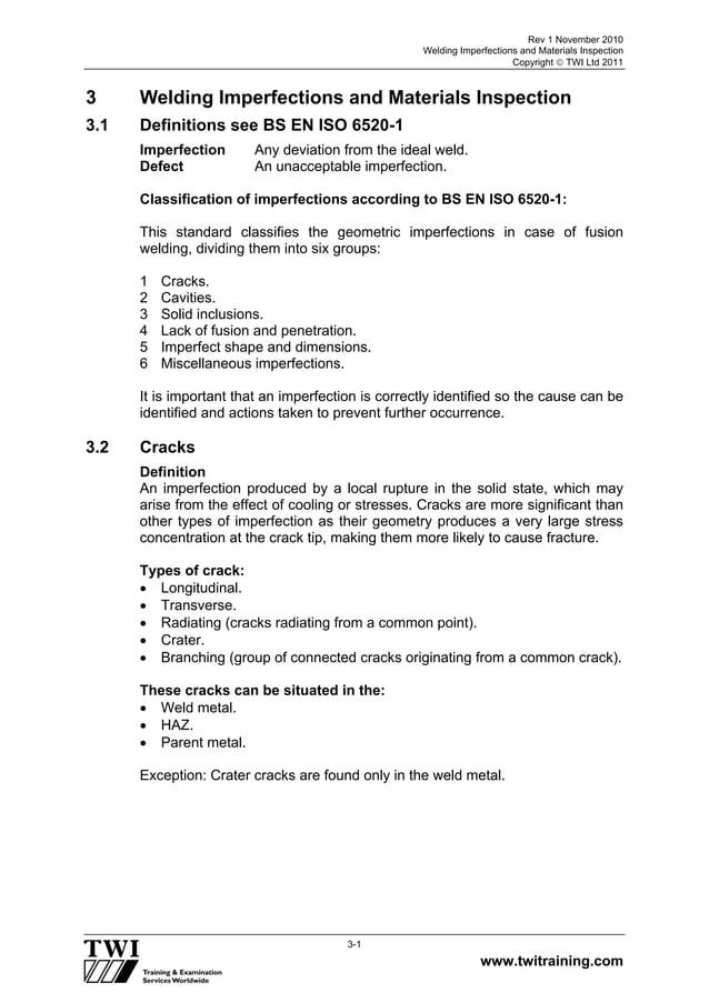 Latest cswip 3.1 book | PDF | Chemistry | Science