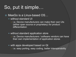 Latest Development Of MeeGo | PPT