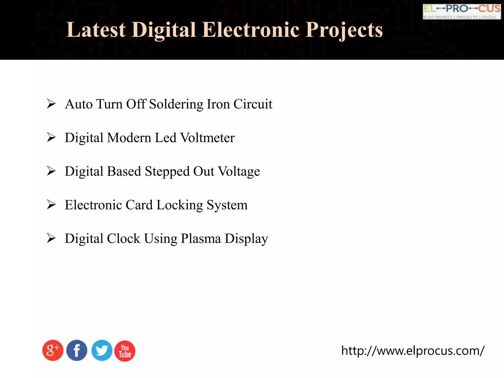 Latest Digital Electronic Projects | PPTX