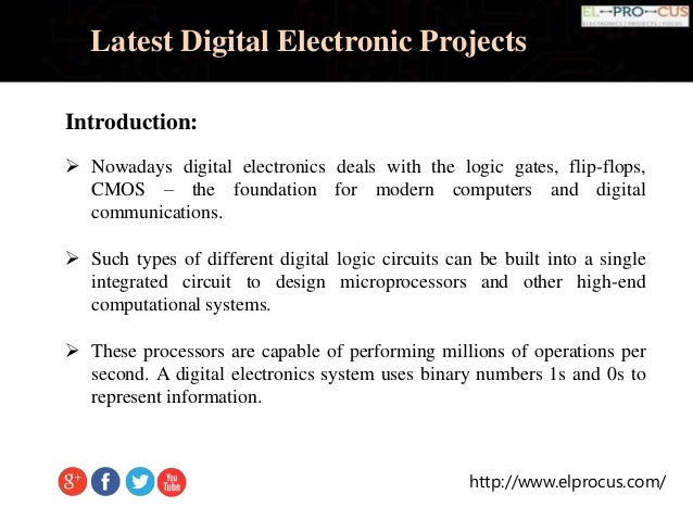 Latest Digital Electronic Projects
