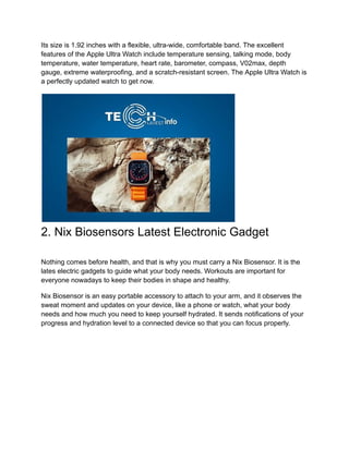 Top 10 Latest Electronic Gadgets in World | PDF