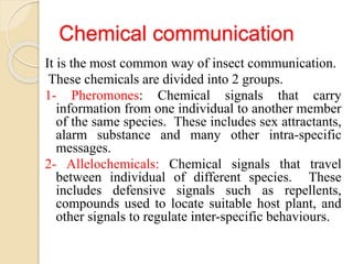 bio communication in insects | PPTX