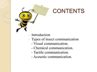 bio communication in insects | PPTX