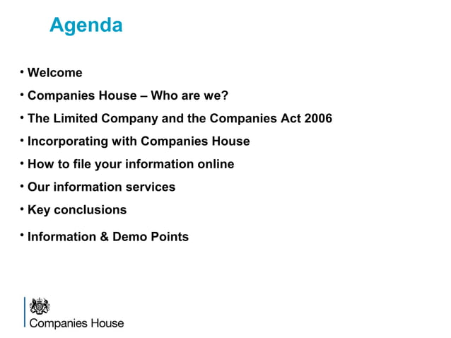 Companies House Presentation July 2014 | PPT