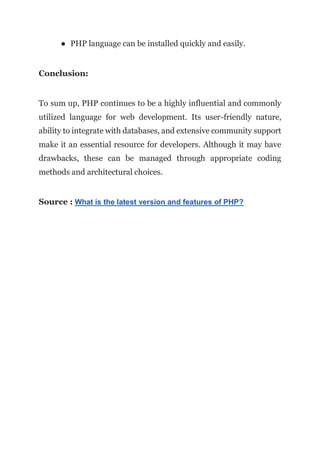 Latest Features of PHP | PDF