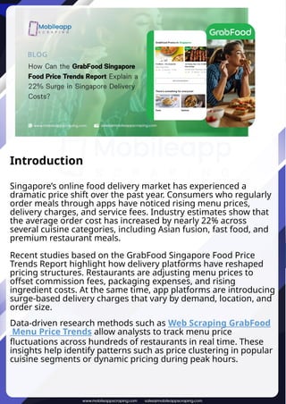 Latest GrabFood Singapore Food Price Trends Report 2026.pptx