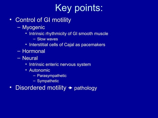 Gut motility lecture | PPT