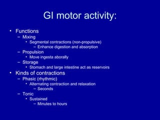 Gut motility lecture | PPT
