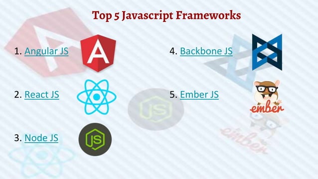 Latest Javascript MVC & Front End Frameworks 2017