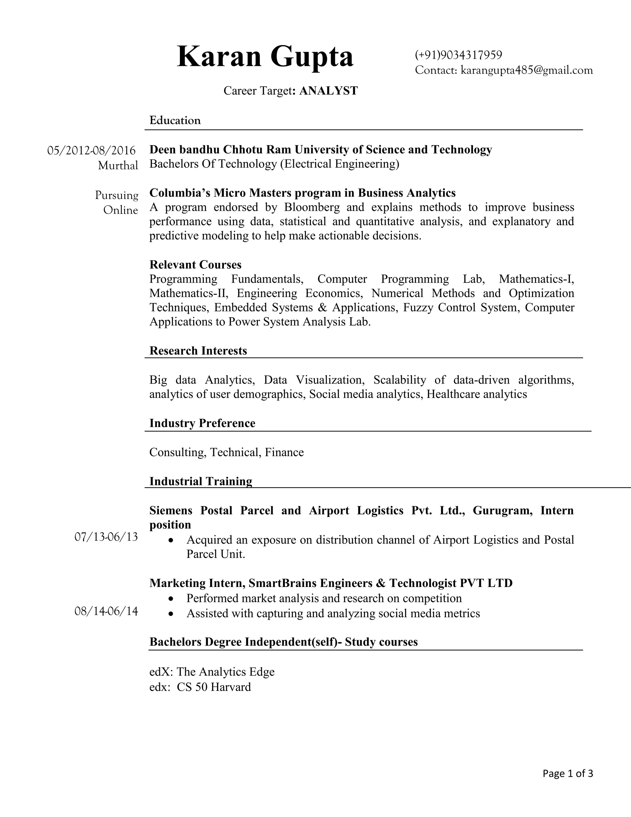 Latest Updated Resume | PDF