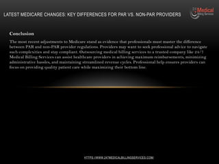Latest Medicare Changes- Key Differences for PAR vs. Non-PAR Providers.pptx