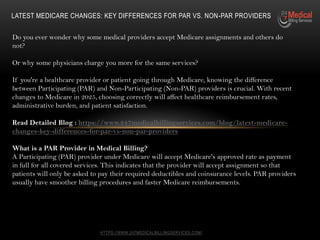 Latest Medicare Changes- Key Differences for PAR vs. Non-PAR Providers.pdf