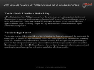 Latest Medicare Changes- Key Differences for PAR vs. Non-PAR Providers.pdf