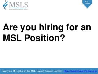 Latest Medical Science Liaison Jobs from Allergan | PPT