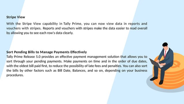 Latest New Features of Tally Prime 5.0.. | PPTX | Technology & Computing