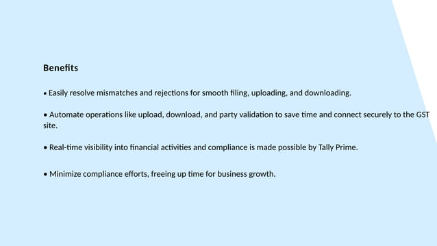 Latest New Features of Tally Prime 5.0.. | PPTX | Technology & Computing