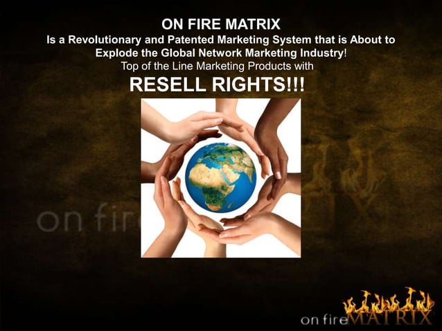 On Fire Matrix Presentation | PPT