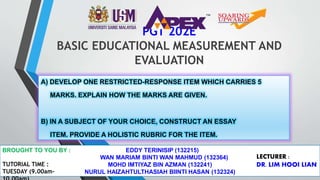 PGT202E-MEASUREMENT & EVALUATION | PPTX | Heart and Cardiovascular Diseases | Diseases and ...