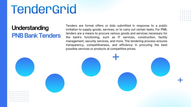 Latest PNB Bank Tenders at Tender Grid | PPT