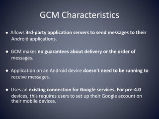 google cloud messaging | PPTX