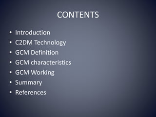 google cloud messaging | PPTX