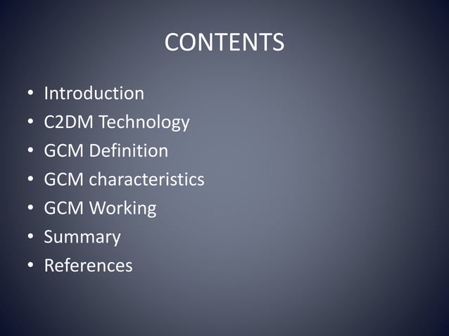 google cloud messaging | PPTX