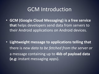 google cloud messaging | PPTX