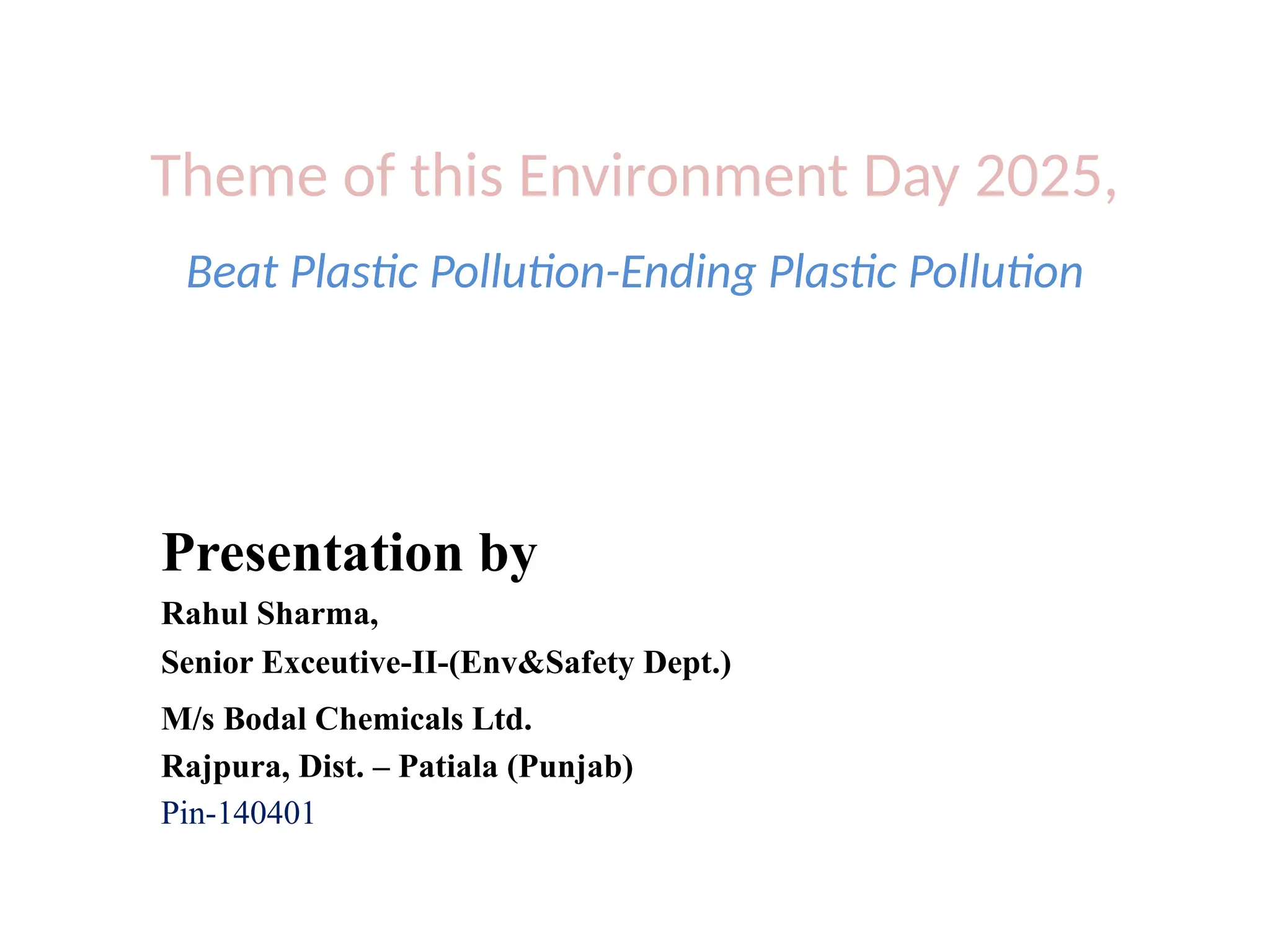 plastic pollution a curse to nature and its natural significance. | PPT