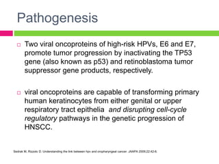 Latest presentation of hpv in head and neck | PPTX