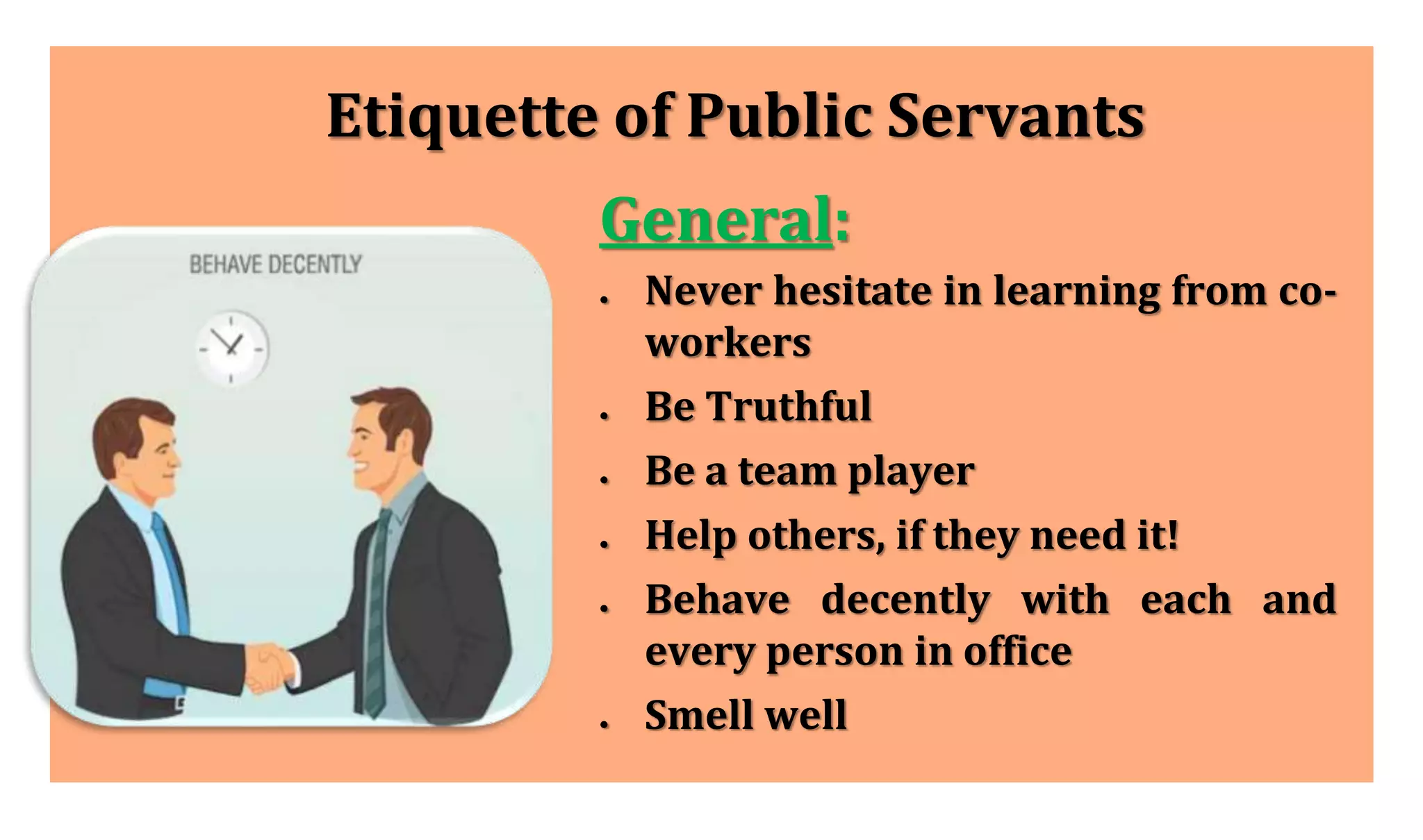 Presentation on Etiquette for Public Servant.ppt
