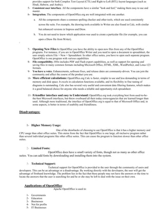 productivity software in education | DOCX