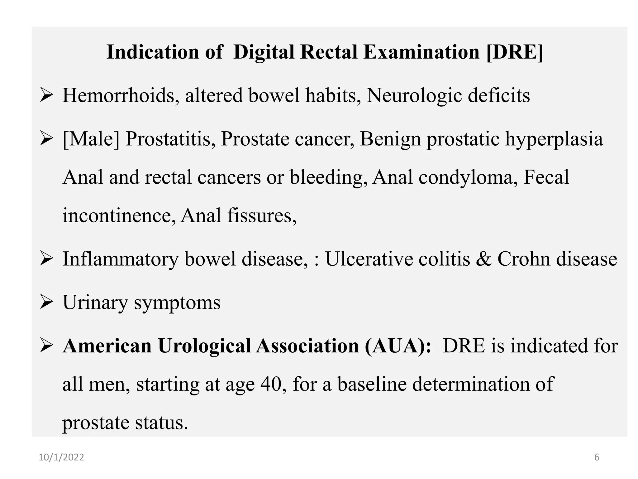 latest prostrate examination 2022 with check list.pptx