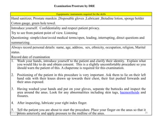 latest prostrate examination 2022 with check list.pptx | Digestive ...