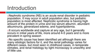 Acute nephrotic syndromes | PPT