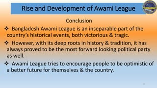 Latest rise and development of awami league | PPTX