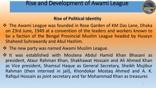 Latest rise and development of awami league | PPTX