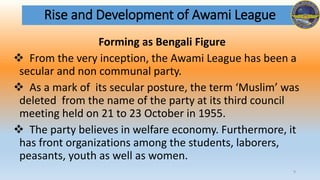 Latest rise and development of awami league | PPTX
