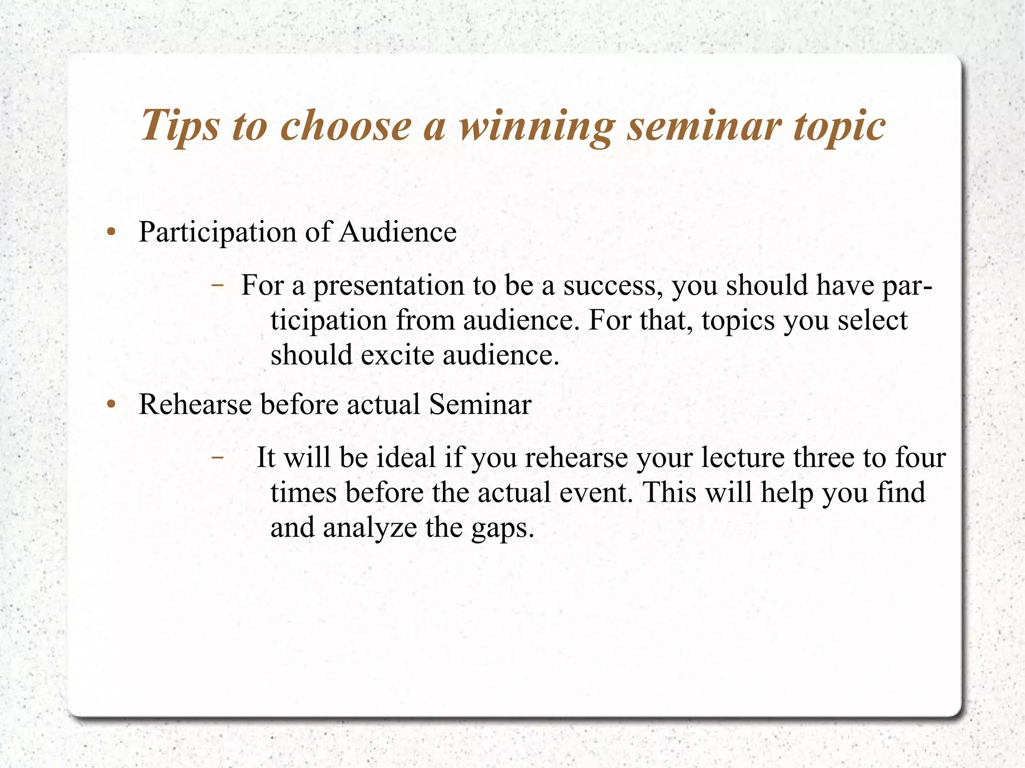 Latest Seminar Topics for Engineering,MCA,MSc Students | PDF