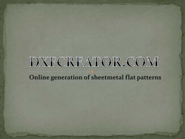 Latest sheet metal shapes | PPT